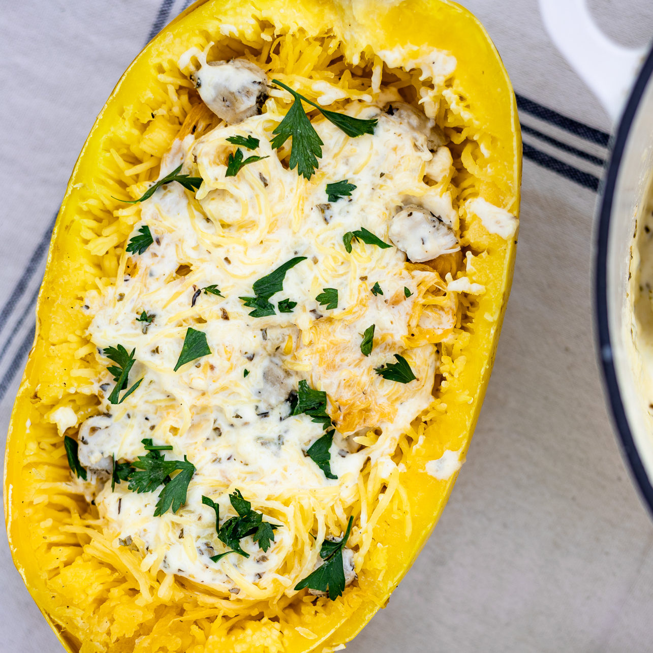 Garlic Parmesan Spaghetti Squash - Keeping It Holistic
